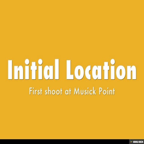 Initial Location | PPT