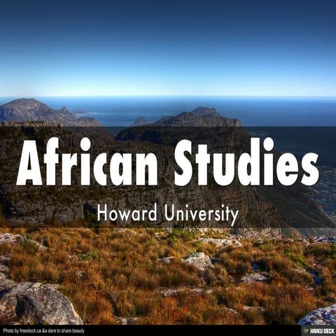 African Studies | PPT