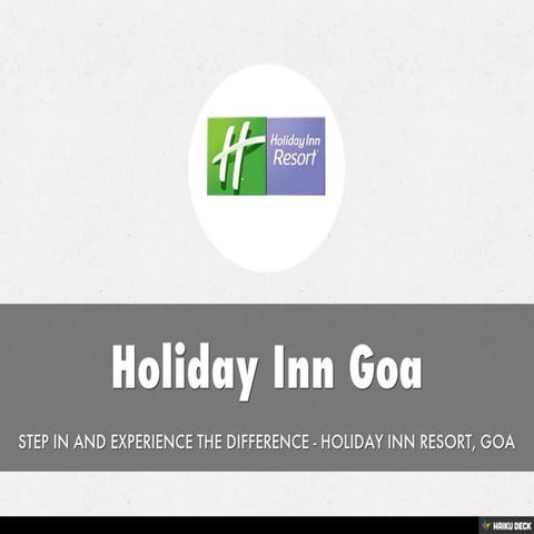 Holiday Inn Goa | PDF