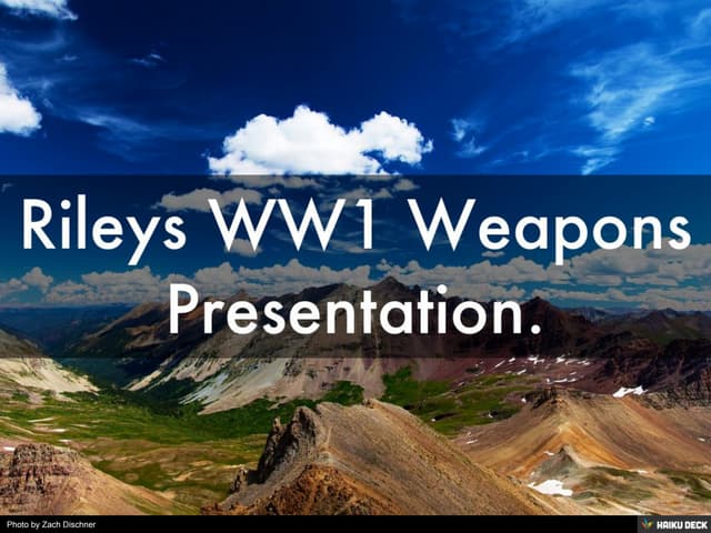 World War 1 Technology | PPT