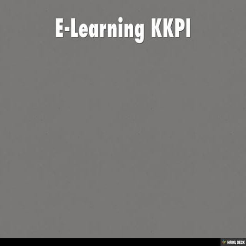 E-Learning KKPI | PDF