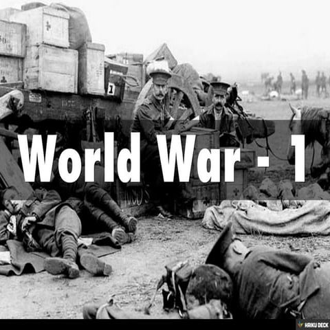World War - 1 | PDF