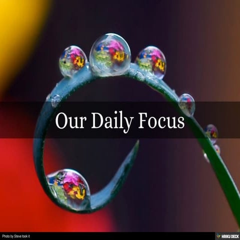 Our Daily Focus | PPT