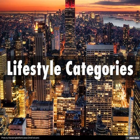 Lifestyle Categories | PDF
