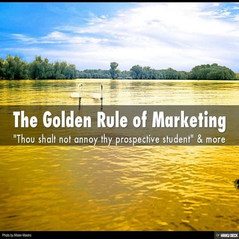 The Golden Rule of Marketing | PDF