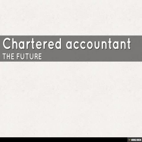 Chartered accountant | PPT