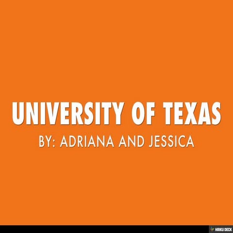 UNIVERSITY OF TEXAS | PDF
