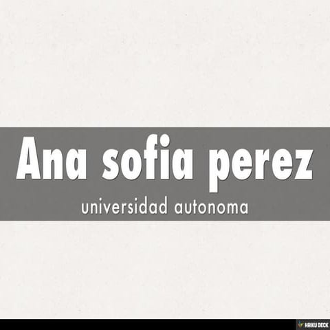 Ana sofia perez | PPT
