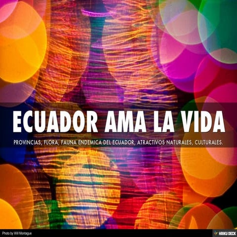 ECUADOR AMA LA VIDA | PPT