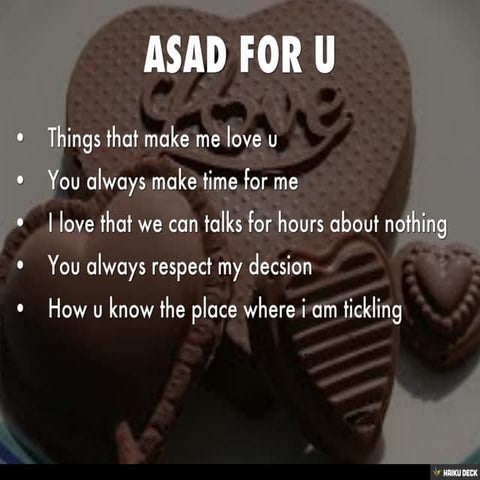 ASAD FOR U | PPT