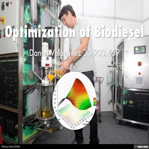 Process Optimization for the Production of Biodiesel using Central ...