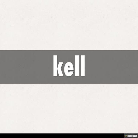 kell | PDF | Poetry | Books and Literature