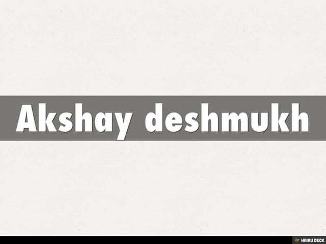 Akshay Deshmukh 2297