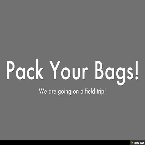 Pack Your Bags! | PDF