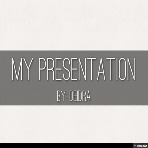 My Presentation | PDF