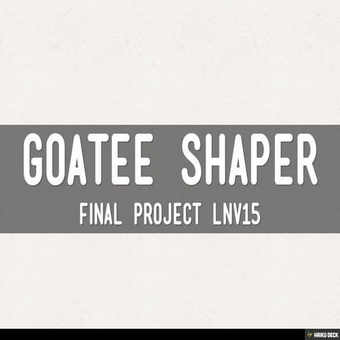 Goatee Shaper | PDF