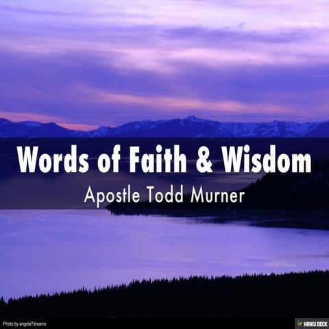 Words of Faith & Wisdom | PDF