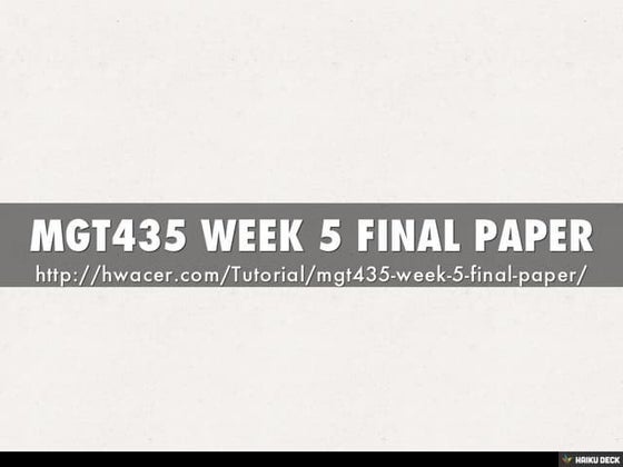 MKT 500 WEEK 3 DISCUSSION | PDF