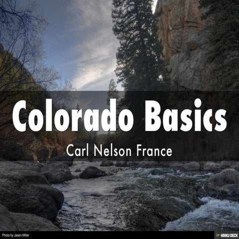 Colorado Basics | PDF