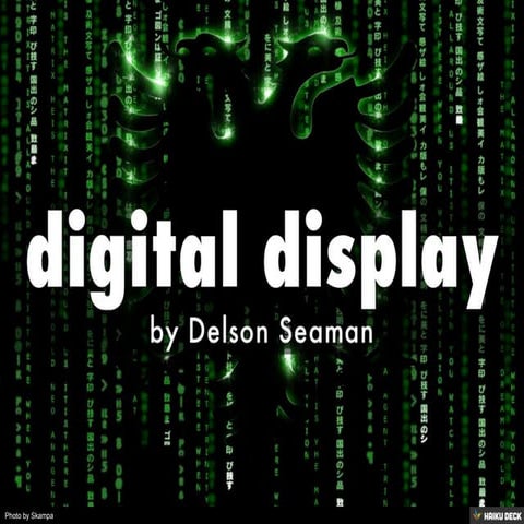 digital display | PPT