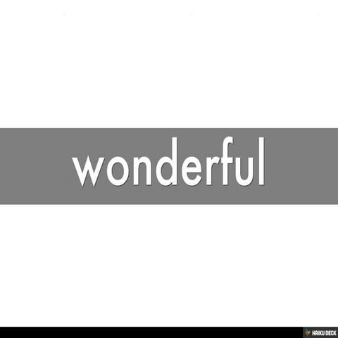 wonderful | PDF