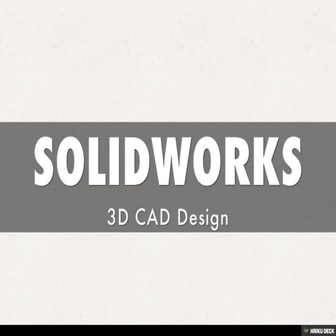 SOLIDWORKS | PPT