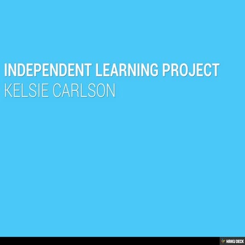 independent learning project | PDF