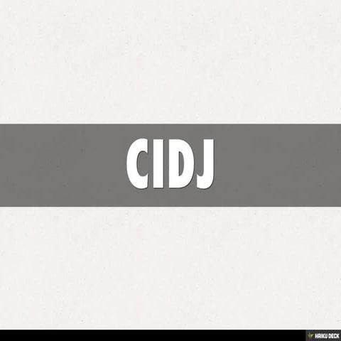 CIDJ | PPT