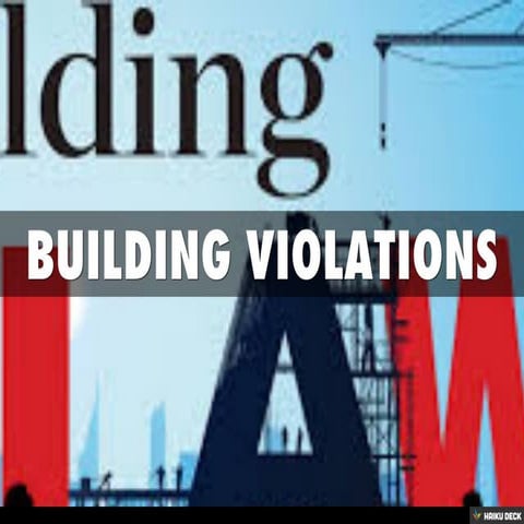 BUILDING VIOLATIONS | PDF
