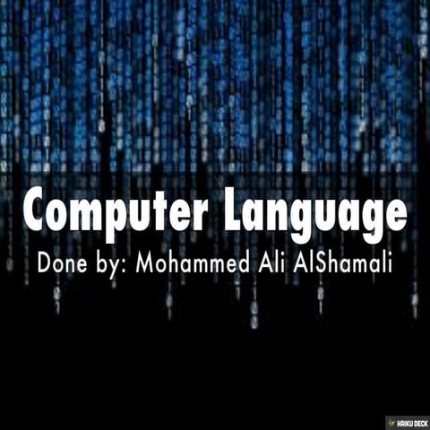 Computer Language | PDF