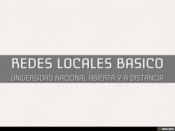 Redes locales básico | PPT