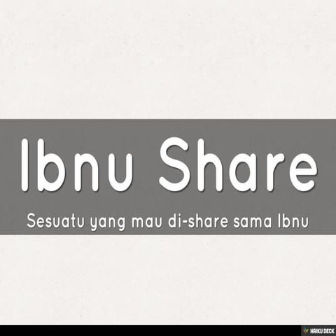 Ibnu Share | PDF