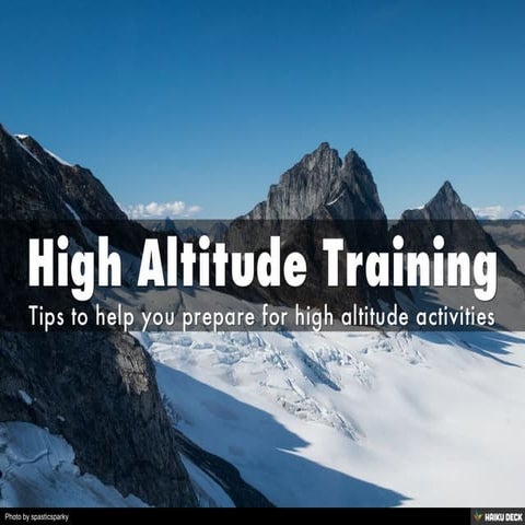 High Altitude Training | PPT