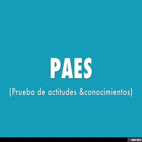 PAES | PDF