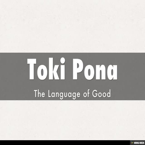 Toki Pona | PDF