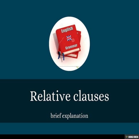Relative clauses | PPT