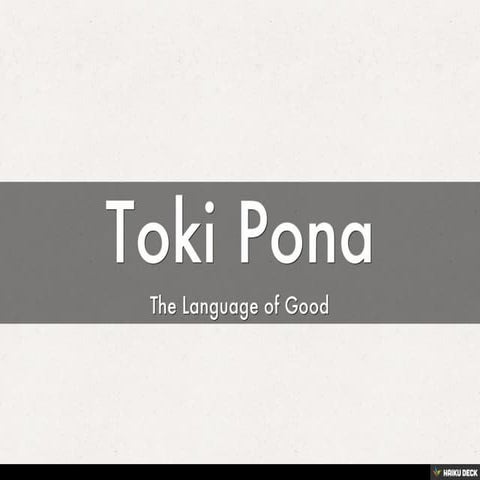 Toki Pona | PDF