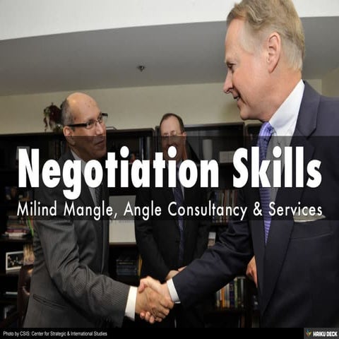 Negotiation Skills | PDF