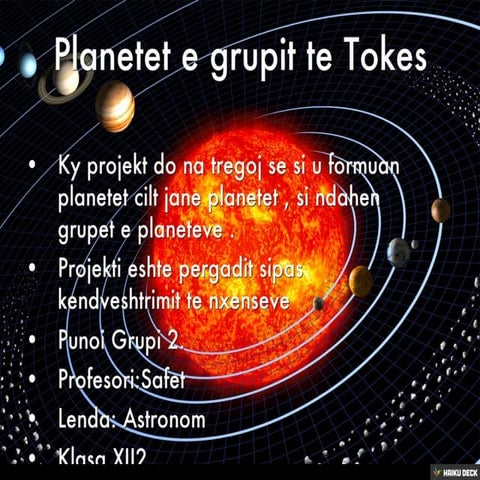 Planetet e grupit te Tokes | PDF