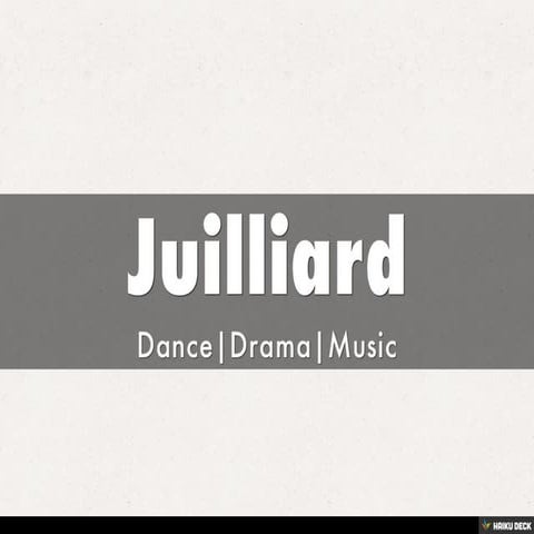 Juilliard | PPT