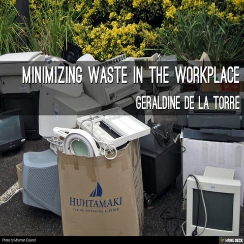 Minimizing waste in the workplace | PDF
