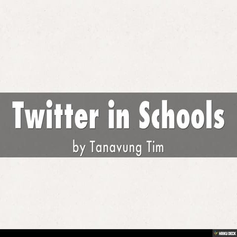 Twitter In Schools Pdf
