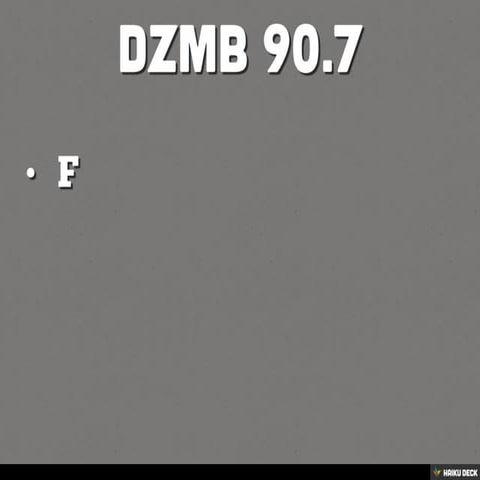 DZMB 90.7 | PPT