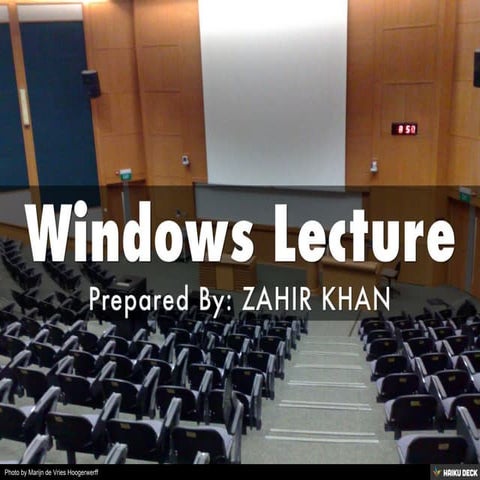 Windows Lecture | PDF