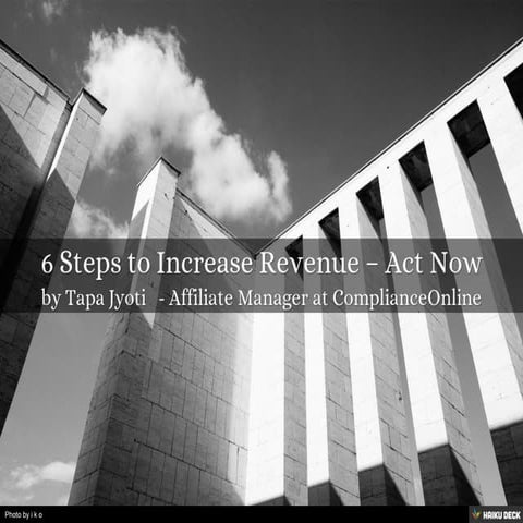 6 Steps to Increase Revenue – Act Now | PDF