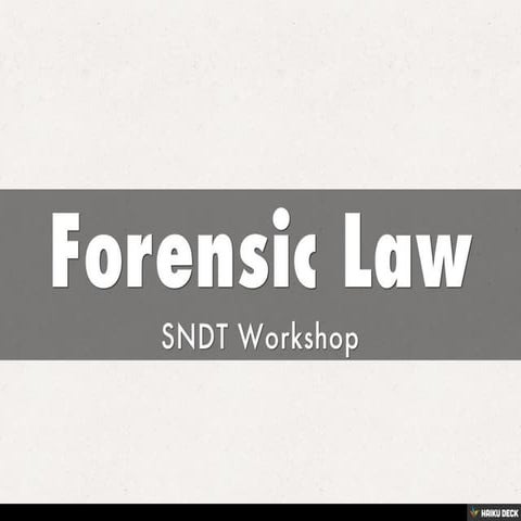 Forensic Law | PDF