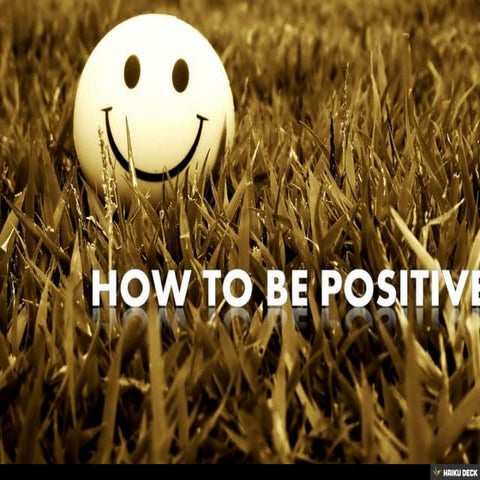 How to be a positive | PDF