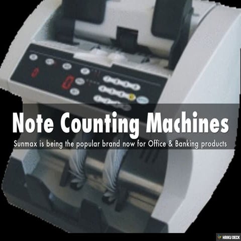 Note Counting Machines | PPT