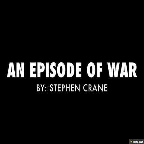 AN EPISODE OF WAR | PDF