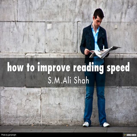 how to improve reading speed | PDF